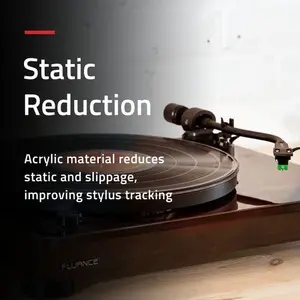 FLUANCE Acrylic Turntable Platter Mat, Reduce Vibrations