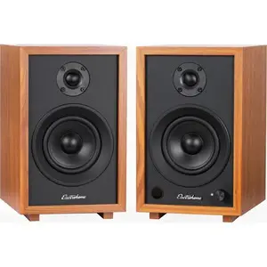ELECTROHOME Mckinley 2.0 Stereo Powered Bluetooth Bookshelf Speakers - Teak