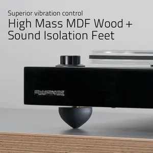FLUANCE Reference High Fidelity Vinyl Turntable Record Player Ortofon Cartridge - Walnut