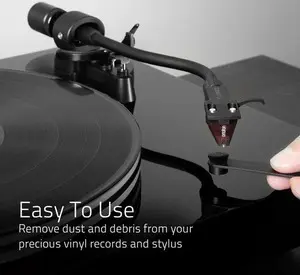FLUANCE Vinyl Record Cleaning Kit With 2-in-1 Anti-static Record & Stylus Brush