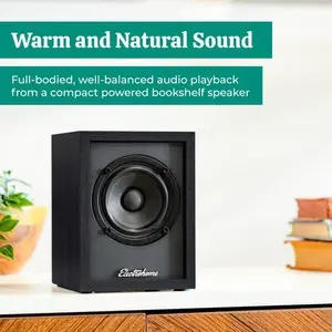ELECTROHOME Huntley Powered Bluetooth Bookshelf Speakers - Black