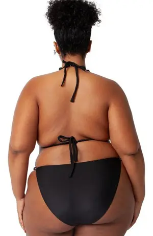 VILLA FRESCA Beaded Halter Bikini Top
