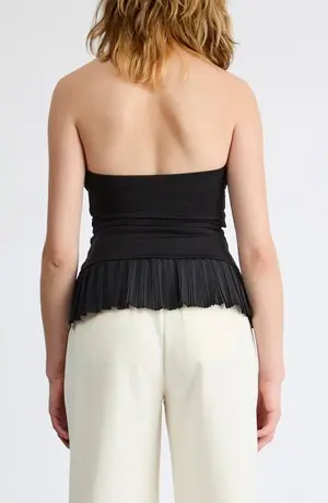EXTRO & VERT Grace Plissé Bustier Top