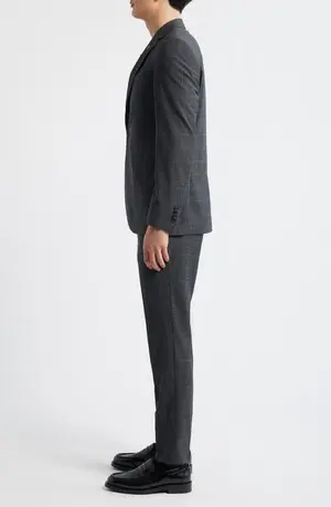 ALLSAINTS Slim Fit Grey Check Suit