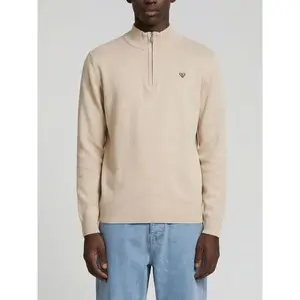 WALKER & HUNT Huxley Quarter Zip Sweater - Cream