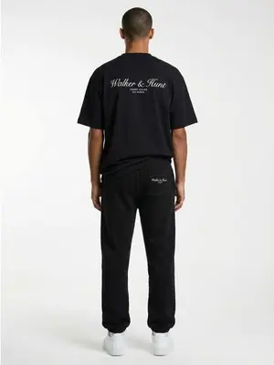 WALKER & HUNT Oversized Crew Tee - Black