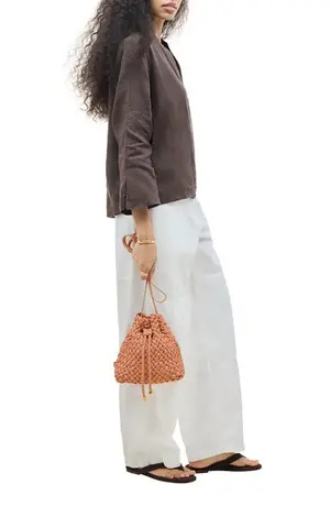 NAGHEDI Medium Gramercy Double Bucket Bag - Etna