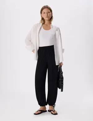 Whistles Relaxed Tie Hem Trousers