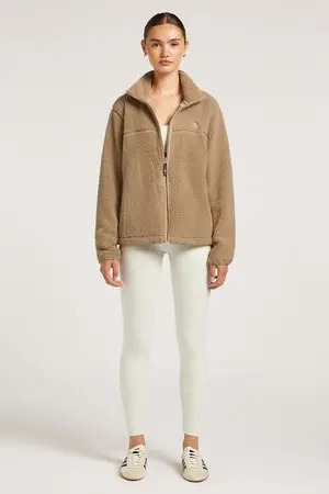 4TH ARQ Jude Long Sleeve Collared Fleece Jacket