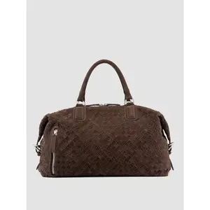 Officine Creative Armor 019 Hand-woven Leather Weekender Bag - Brown