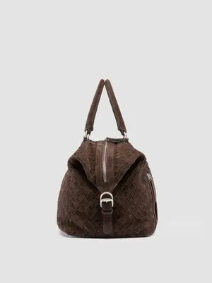 Officine Creative Armor 019 Hand-woven Leather Weekender Bag