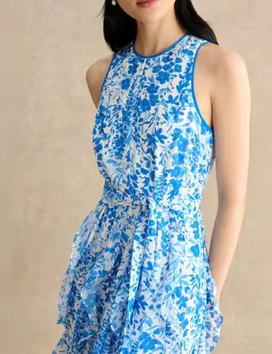 HOBBS LONDON Taryn Floral Ruffle Maxi Dress