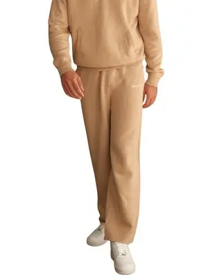 WALKER & HUNT Merino Blend Knitted Sweatpants - Mocha