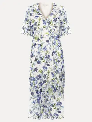 PHASE EIGHT Juliette Floral Wrap Midi Dress