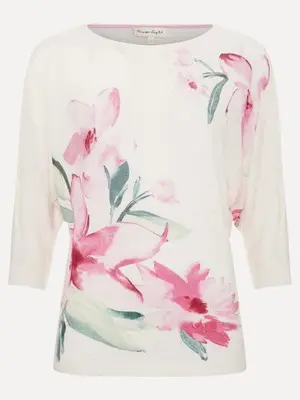 PHASE EIGHT Lorelei Boatneck Floral Jumper