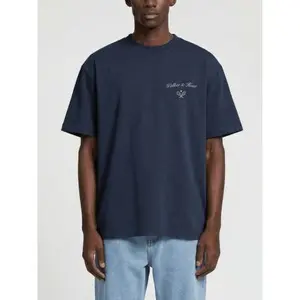 WALKER & HUNT Saint-tropez Tennis Club Oversized Tee - Navy