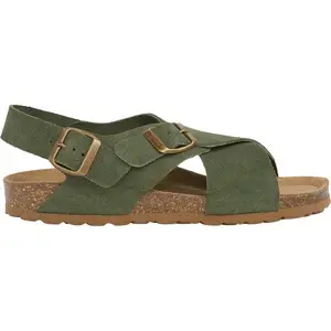 CELTIC & CO. Crossover Buckle Sandal - Olive
