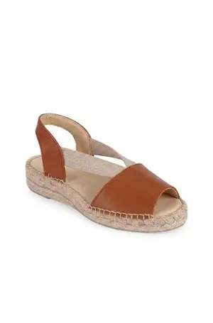 MENINA STEP Floirac Open Toe Espadrille - Tan