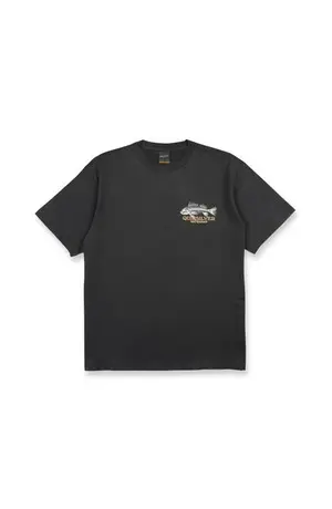 QUIKSILVER WATERMAN Fish Bones Short Sleeve Shirt - Phantom
