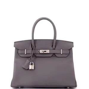 Hermès Birkin Handbag Togo With Palladium Hardware 30 - Grey