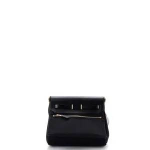 Hermès Herbag Zip Toile And Leather 20 - Black