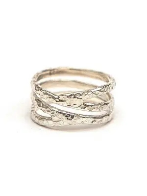 FAIR ANITA Esperanza Sterling Silver Adjustable Ring - Silver - 7