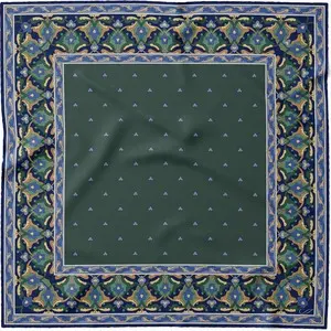 ELIZABETTA Enricosilk Pocket Square For - Green