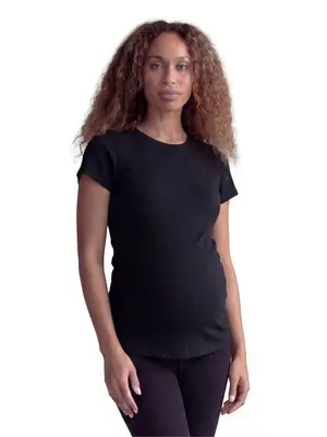 24seven Comfort Apparel Round Neck T-shirts For Women