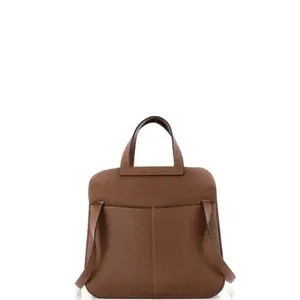 Hermès Halzan Bag Verso Clemence 25 - Alezan