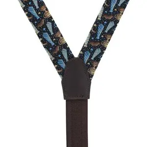 Trafalgar Father Knows Best Silk Button End Suspenders