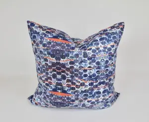 ARTXTILES Bubbles Velvet Pillow - Blue