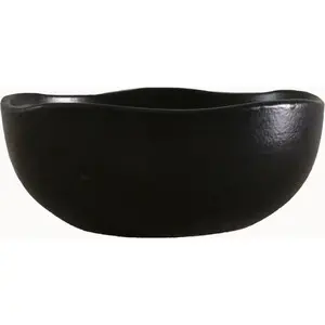 APARTMENT F Handcrafted Modern Ceramic Serving Bowl - Black