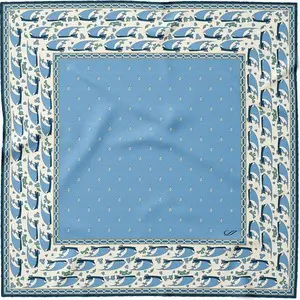 ELIZABETTA Ostiasilk Pocket Square For - Light Blue