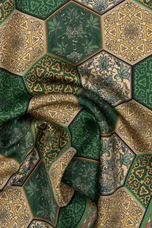 ELIZABETTA Dantesilk Pocket Square For - Emerald Green