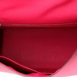 Hermès Kelly Handbag Epsom With Palladium Hardware 32 - Pink