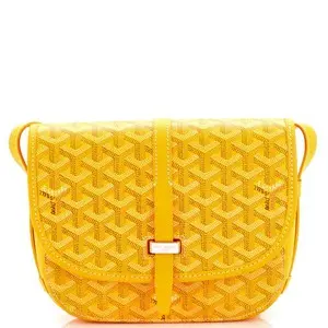 Goyard Belvedere Ii Messenger Bag Coated Canvas Pm - Yellow