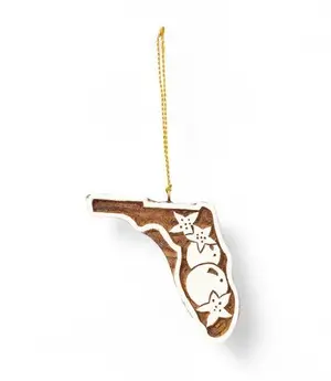 MATR BOOMIE Florida State Orange Blossom Ornament - Natural