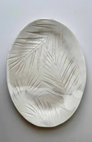 GINA DE SANTIS CERAMICS Alwood Fern Statement Platter