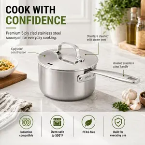 ALVA Maestro 7-piece Hybrid Stainless Steel Cookware Set