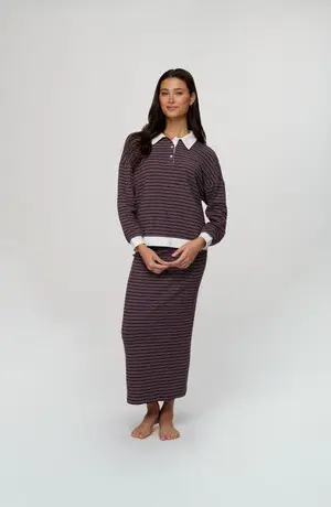 BY TESS Collection Kyra Striped Maxi Skirt