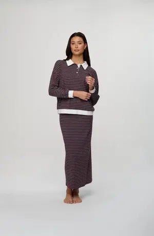 BY TESS Collection Kyra Striped Maxi Skirt