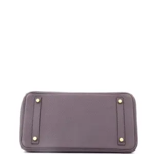 Hermès Birkin Handbag Grey Togo With Gold Hardware 30 - Etain