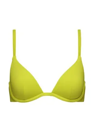 CUUP The Plunge Bikini Top - Lime