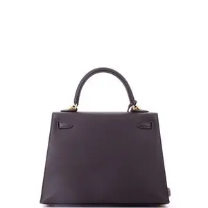 Hermès Kelly Handbag Brown Madame With Gold Hardware 25 - Bai Brun