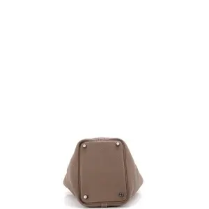 Hermès Monochrome Picotin Lock Bag Clemence Pm - Etoupe