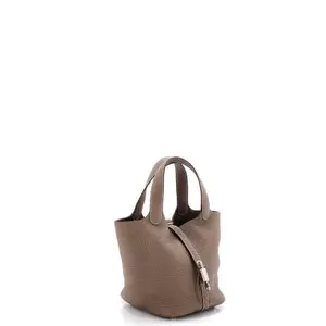 Hermès Monochrome Picotin Lock Bag Clemence Pm