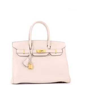 Hermès Birkin Handbag Light Togo With Gold Hardware 30 - Craie