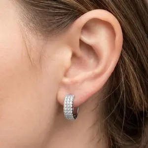 BLISS DIAMOND 1/2 Ct Lab Grown Diamond Hoop Earrings