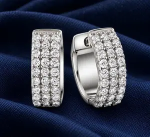 BLISS DIAMOND 1/2 Ct Lab Grown Diamond Hoop Earrings