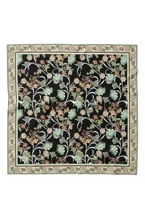ELIZABETTA Ravellosilk Pocket Square For Men Black
